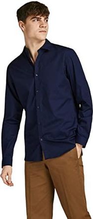 Jack & Jones Homme Jprblacardiff L/S Noos T Shirt Manches Longues, Blazer Bleu Marine., M EU
