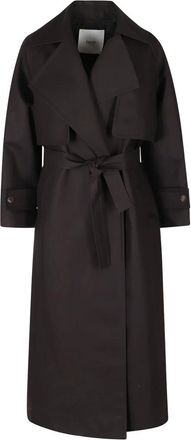 Hev&ograve; Trench-coat Margherita - Femme - Manteaux - Brun - Taille: 34 FR