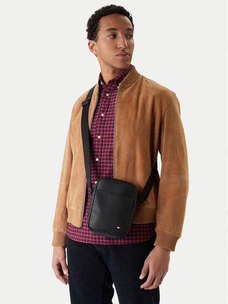 Tommy Hilfiger Umh&auml;ngetasche Th Flag Mini Reporter AM0AM14015 Schwarz