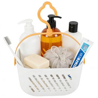 Cabilock Duschorganisator H&auml;ngender Duschkorb Aus Kunststoff: Badezimmer-H&auml;ngedusche &Uuml;ber Duschkopf-Organizer F&uuml;r Badezimmer Und K&uuml;che Organizer F&uuml;r Reinigungs