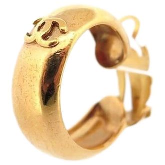 Chanel Ohrringe - VINTAGE MONO-OHRRING CHANEL-LOGO CC VICTORY DE CAS - Gr. unisize - in Gold - f&uuml;r Damen