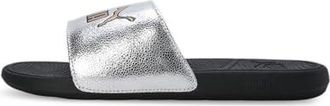 Puma Puma Unisex Adults Cool Cat 2.0 Metallic Shine Slide Sandals, Puma Silver-Puma Gold-Puma Black, 40.5 EU