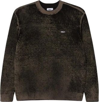 Obey Homme, Pulls, Multicolore, Taille: M Pull Effet Spray