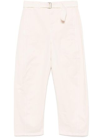 Christophe Lemaire pantalon torsad&eacute; &agrave; taille ceintur&eacute;e - Tons neutres