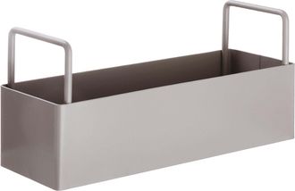 Butlers Küchenorganizer mit Griffen L25 x B9 x H12 cm aus Metall in Taupe -Sideline- Behälter zur Aufbewahrung und Organisation von Utensilien, Geschirr, Gewü
