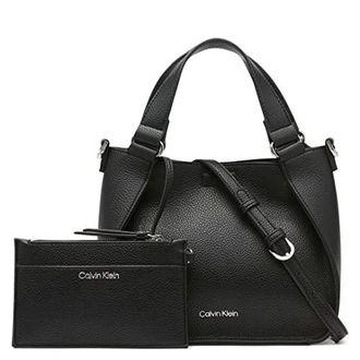Calvin Klein Novelty Crossbody, Estelle Sac &agrave; bandouli&egrave;re Fantaisie Mujeres, Combinaison Noire, Taille Unique