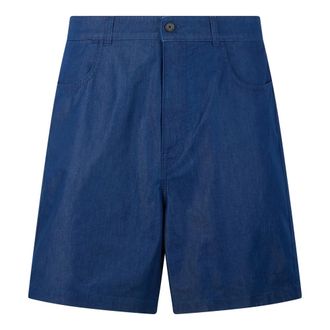 Givenchy Kurze Hose mit Logo aus Baumwolle - - Shorts - Herren - Blau - W31
