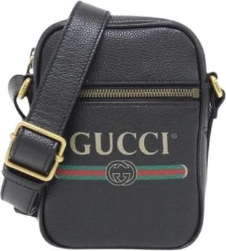 Gucci unisex, Pre-owned, Noir, Taille: ONE Size Sac bandouli&egrave;re vintage Pre-owned