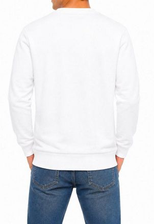 Diesel T-Shirt Diesel Herren S-GIR-CREWNECK TONE ON TONE Sweatshirt Wei&szlig;