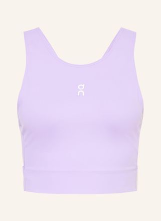 On Cropped-Top Court Mit Cut-Outs lila