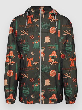 THE DUDES European Fantasy Brown Windbreaker &agrave; motifs
