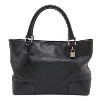 Loewe Pre-owned Cuir sacs-main - Femme - Pre-owned - Noir - Taille: ONE Size