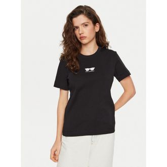 Karl Lagerfeld T-Shirt A1W17021 Schwarz Regular Fit