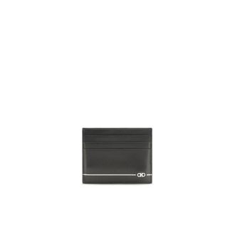 Ferragamo Gancini Texturierte Kartenh&uuml;lle - - Accessories - Herren - Schwarzk - ONE SIZE