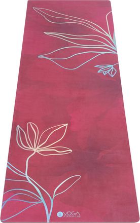 Yoga Design Lab Reise Yogamatte 1,5mm | D&uuml;nn, rutschfest, Faltbar, Leicht, Matte/Handtuch, Waschmaschinenfest | mit Tragegurt (Iris, 1.5mm)