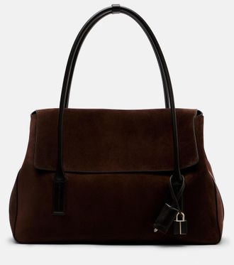 Tom Ford Schultertasche Large aus Veloursleder
