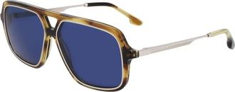 Victoria Beckham Femme, Accessoires, Brun, Taille: ONE Size Lunettes de soleil rectangulaires en ac&eacute;tate