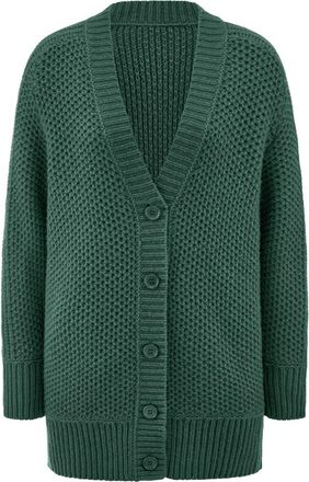 Fadenmeister Berlin Long-Strickjacke Fadenmeister Berlin türkis