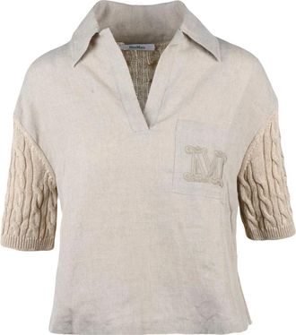 Max Mara Femme, Tops, Beige, Taille: 40 FR Pavidi Polo Jumper
