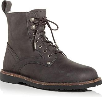 Birkenstock Womens Bryson Shearling Boot, Graphite Suede, 37 N EU