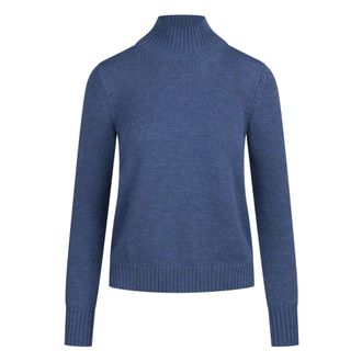 Gran Sasso Pull col roul&eacute; - Femme - Pulls - Bleu - Taille: 38 FR