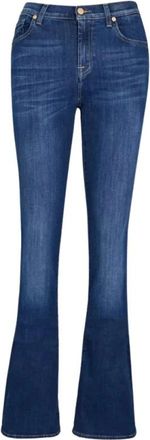 7 For All Mankind Jean &eacute;vas&eacute; - Femme - Jeans - Bleu - Taille: W25