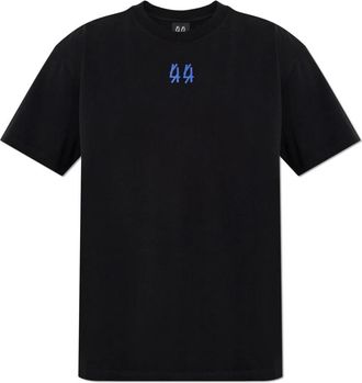 44 Label Group Homme, Tops, Noir, Taille: 2XL Logo T-Shirt