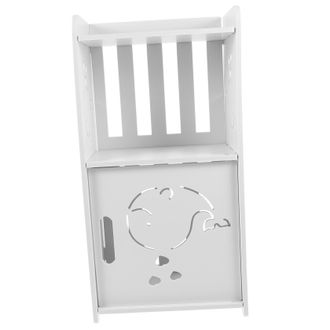 Valiclud Kompakter Moderner Nachttisch mit Hohlfräsung Stabiler Stauraum Vielseitiger Beistelltisch für Schlafzimmer Kleine Möbel für Enge Räume Leichter und P