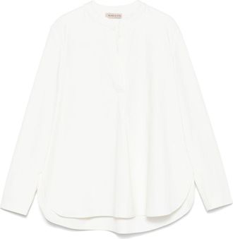 Blanca Vita Bluse mit Stehkragen - Weiß