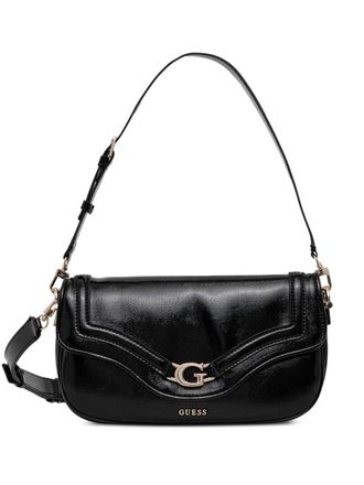 Guess Co Dea Schultertasche mit Logo - Schwarz