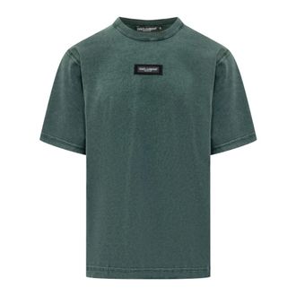 Dolce & Gabbana T-Shirt MC Giro - - Tops - Herren - Gr&uuml;n - M
