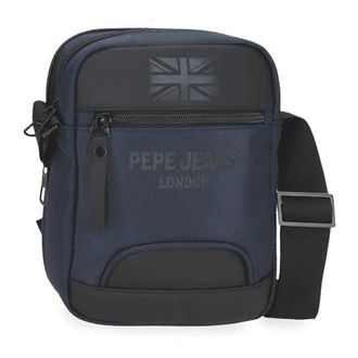 Pepe Jeans London Bromley Shoulder Bag 24, Bagage-Sac Messager Homme, Bleu, Taille Unique