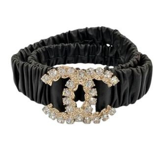 Chanel Pre-owned Vintage Lederg&uuml;rtel - - Pre-owned - Damen - Schwarzk - ONE SIZE