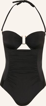 Max Mara Max Mara Beachwear Bandeau-Badeanzug Bchcurva Mit Cut-Out schwarz