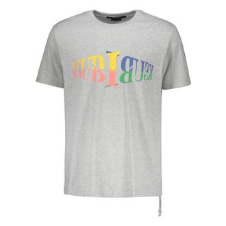 Ksubi Bedrucktes Baumwoll-T-Shirt - - Tops - Herren - Grau - XL