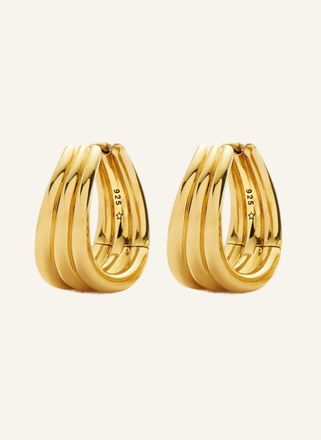 Missoma Missoma Creolen Savi Triple Ridge Hoops By Glambou gold