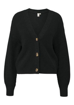 QS by s.Oliver Cardigan Strickjacke Melierte Strickjacke aus Baumwollmix