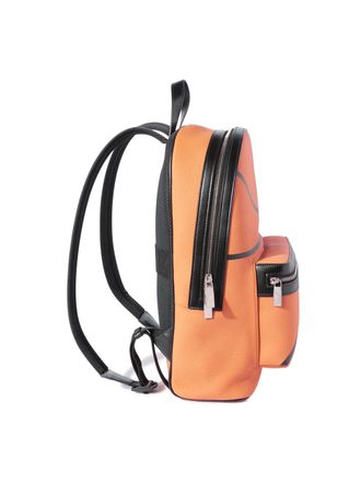Off-white Mens Basket Round Logo Backpack Orange Bags > Backpacks