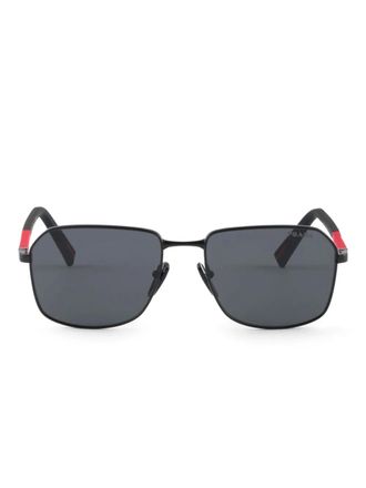 Prada lunettes de soleil à monture pilote - Noir