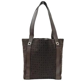 Bulgari Pre-owned Canvas schultertasche - - Pre-owned - Damen - Braun - ONE SIZE