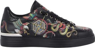 Philipp Plein unisex, Chaussures, Noir, Taille: 47 EU Baskets Basses Imprim&eacute;es