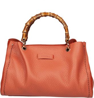 PLINIO VISONA Femme, Sacs, Orange, Taille: ONE Size Sac Shopping Posillipo