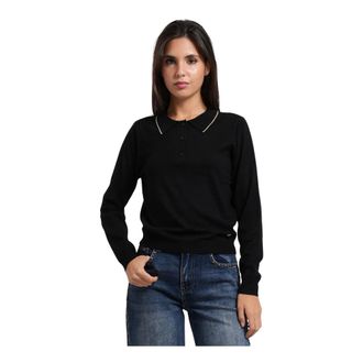 Yes-Zee Polo-Strick - - Tops - Damen - Schwarzk - XL