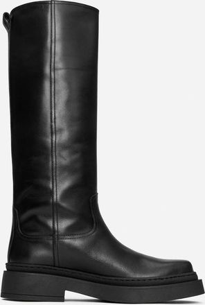 Arket Knielange Lederstiefel -Schwarz