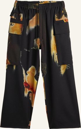 Yohji Yamamoto Y-3 Aop Sport Uniform Cargohose schwarz