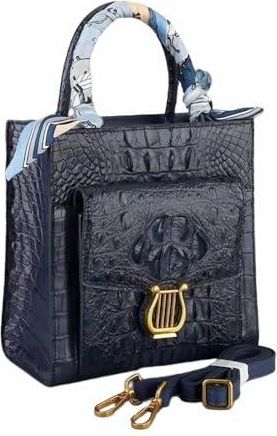 Generic Sac cabas pour femme en cuir dalligator v&eacute;ritable, petit sac &agrave; bandouli&egrave;re, mini sac &agrave; main pour femme