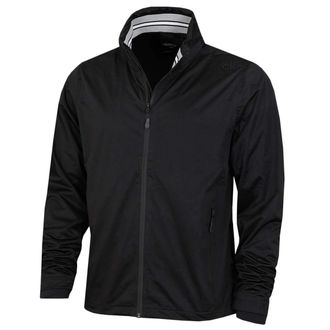 Calvin Klein Herren Kragen Details Wasserdichte Golfjacke - Schwarz/Schwarz XXXL