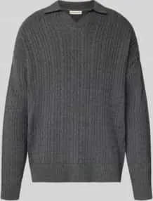 Redefined Rebel Oversized Strickpullover mit Zopfmuster Modell JARED