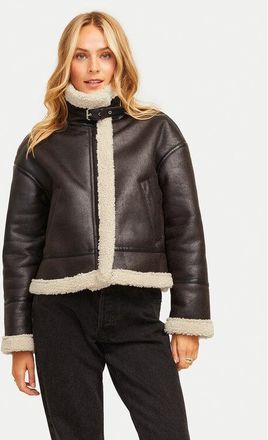 Jack & Jones Jacke aus Kunstleder Yolanda 12259326 Braun Regular Fit