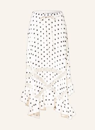 Claudie Pierlot Claudie Pierlot Rock Mit Lochspitze Und Plissees beige